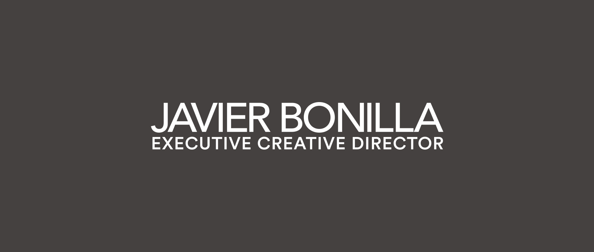 Javier Bonilla | Executive Creative Director